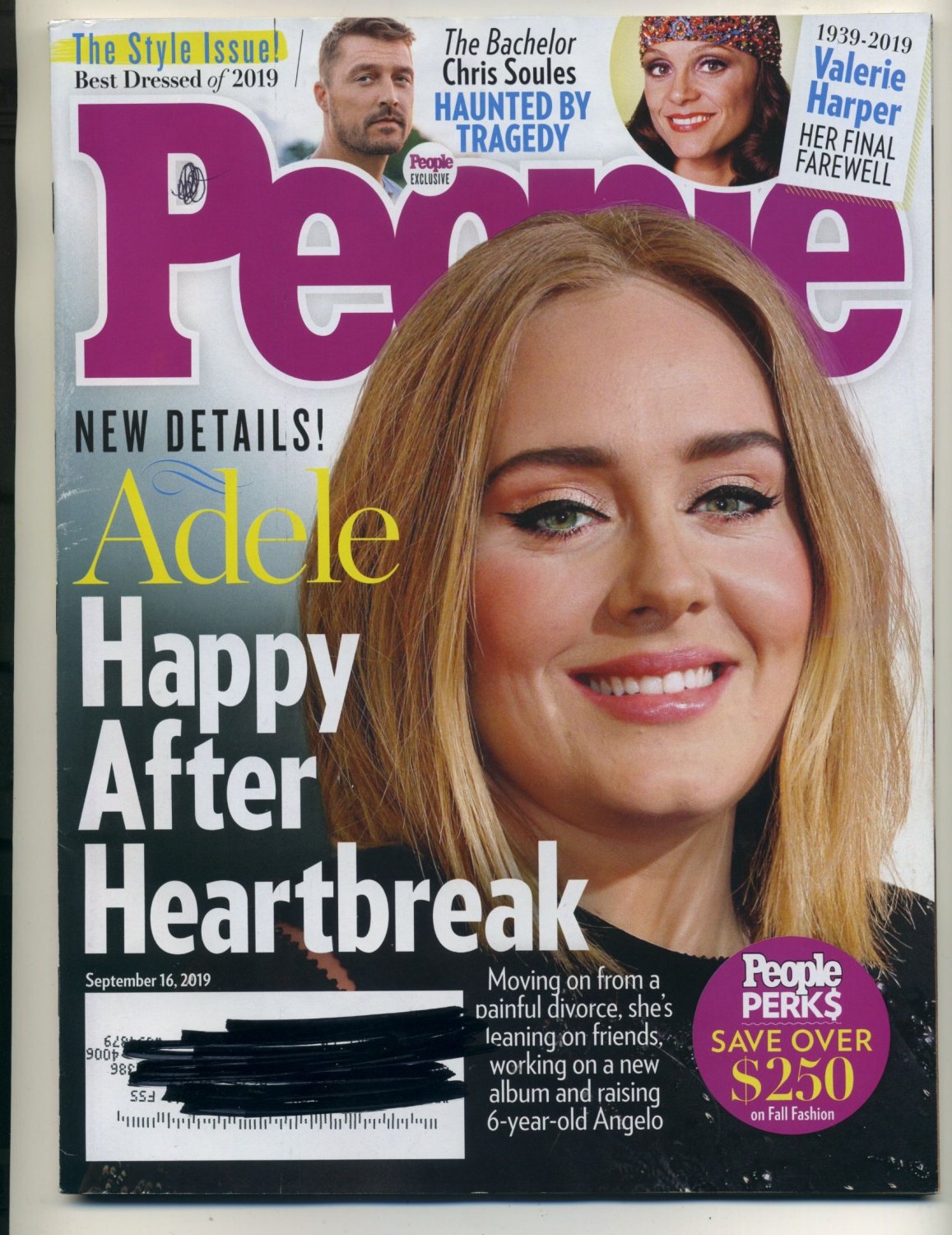 People Magazine September 16, 2019 Adele Happy After Heartbreak Back Issue