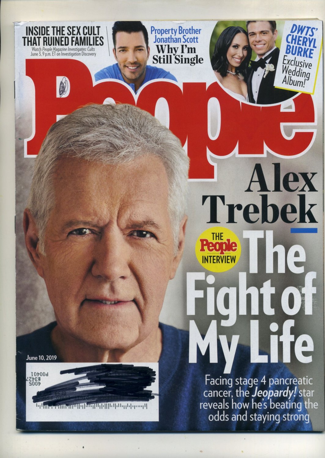 People Magazine June 10, 2019 Alex Trebek The Fight of My Life Back Issue