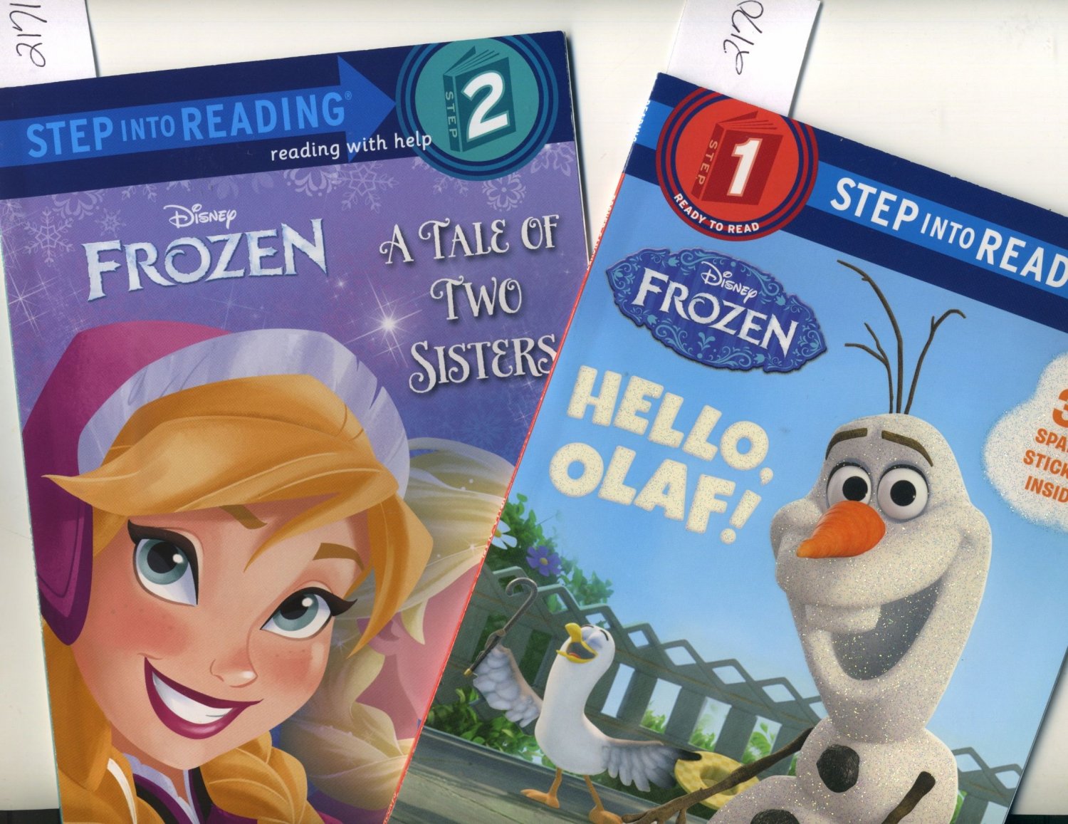 Lot of 2 Disney Frozen Hello, Olaf and A Tale of Two Sisters Step Into ...