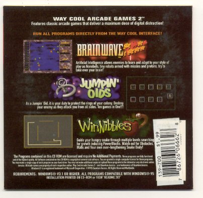 Quantum Axcess Way Cool Arcade Games 2 for Windows CD-ROM