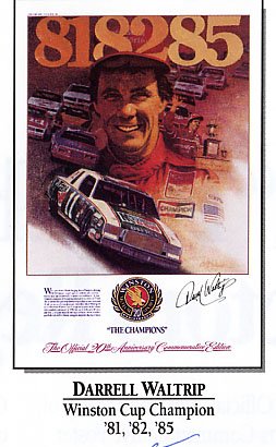 Darrell Waltrip Winston Motor Sports Champions Commemorative Poster