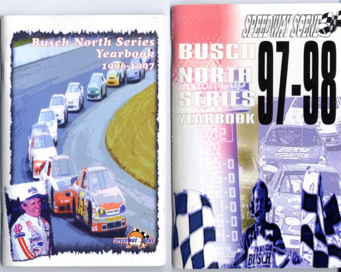 Busch North Series Yearbooks 1996 1997 1998 NASCAR Dave Dion Mike Stefanik