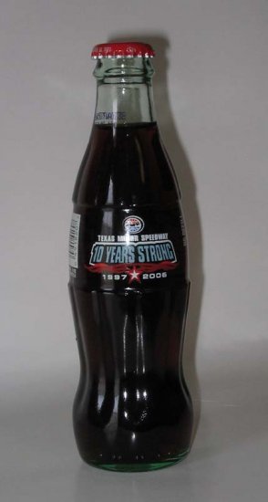 Texas Motor Speedway Coca Cola Bottle NASCAR Coke