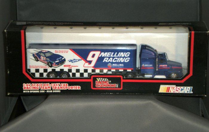#9 Bill Elliott Melling Racing Transporter Racing Champions 1:64 Die ...