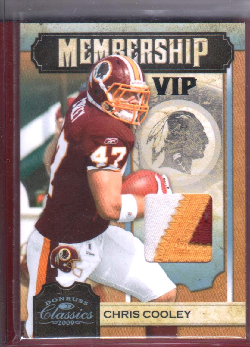 2009 Classics Chris Cooley 3 Color Patch 33/50