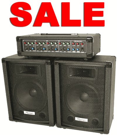 Complete PA system..big sound, little package FREE SHIPPING
