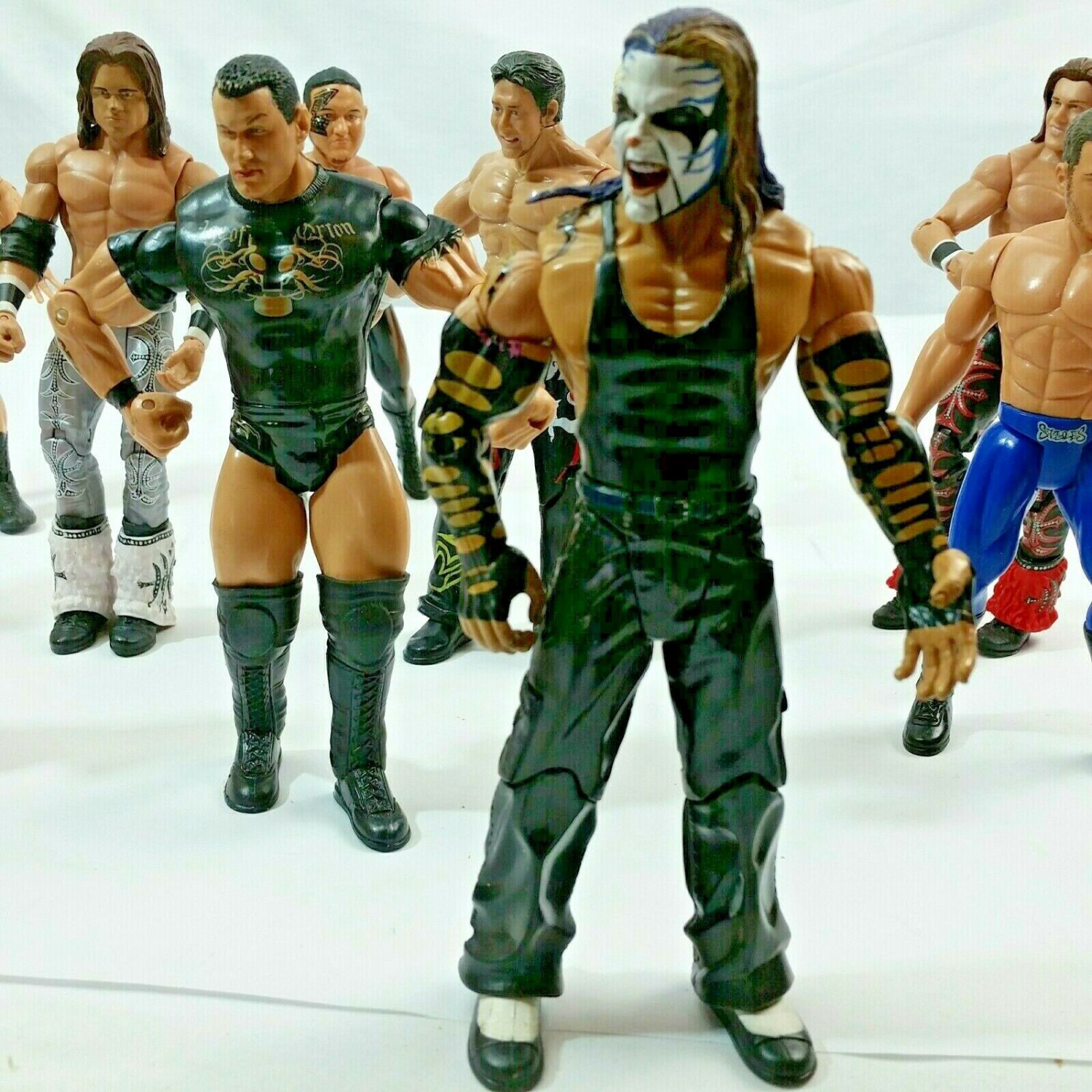 Lof of 15 WWE Wrestling Action Figures 1999 to 2011 Jakks