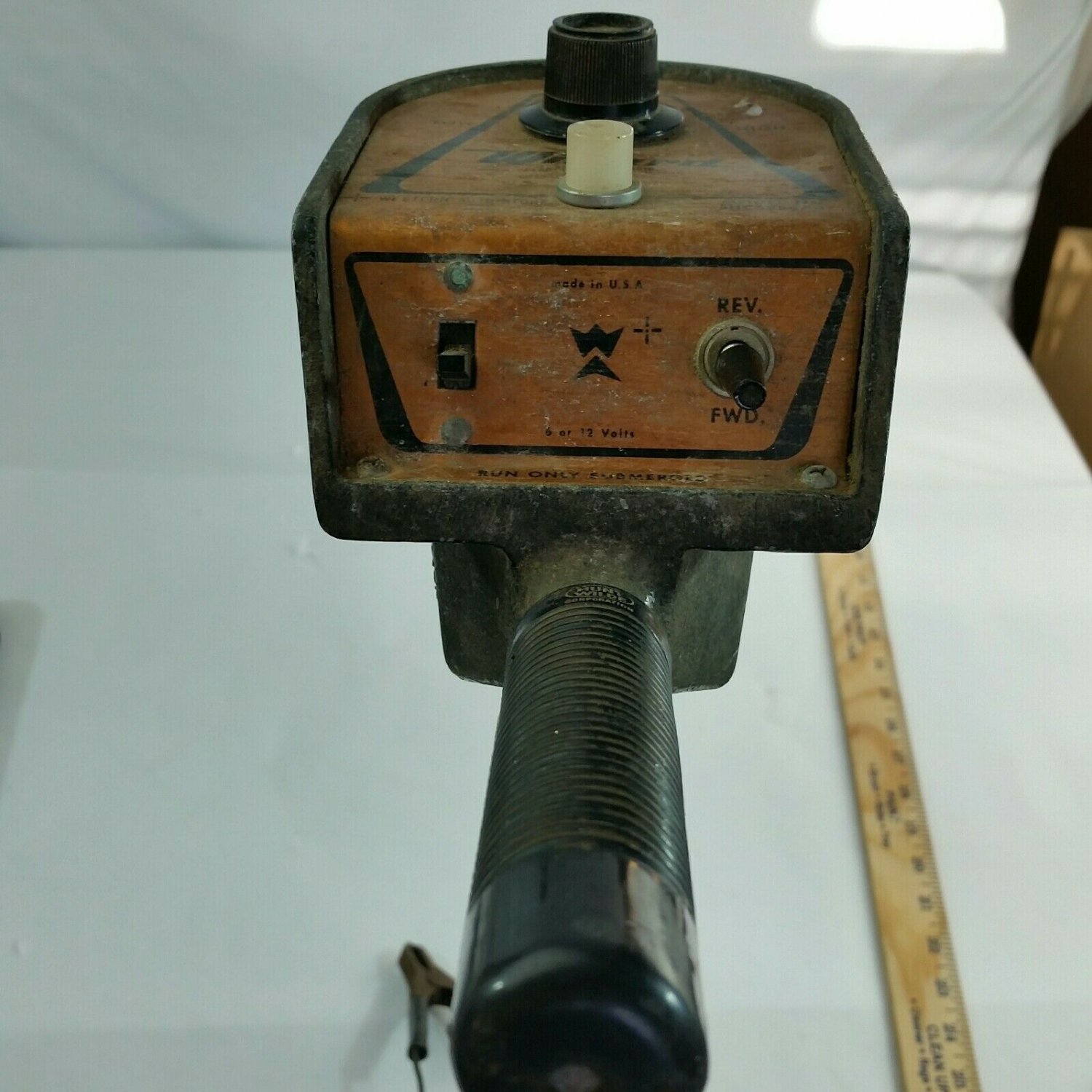 Vintage Western Auto Wizard Trolling Motor Fishing Decor Model shc6954a37