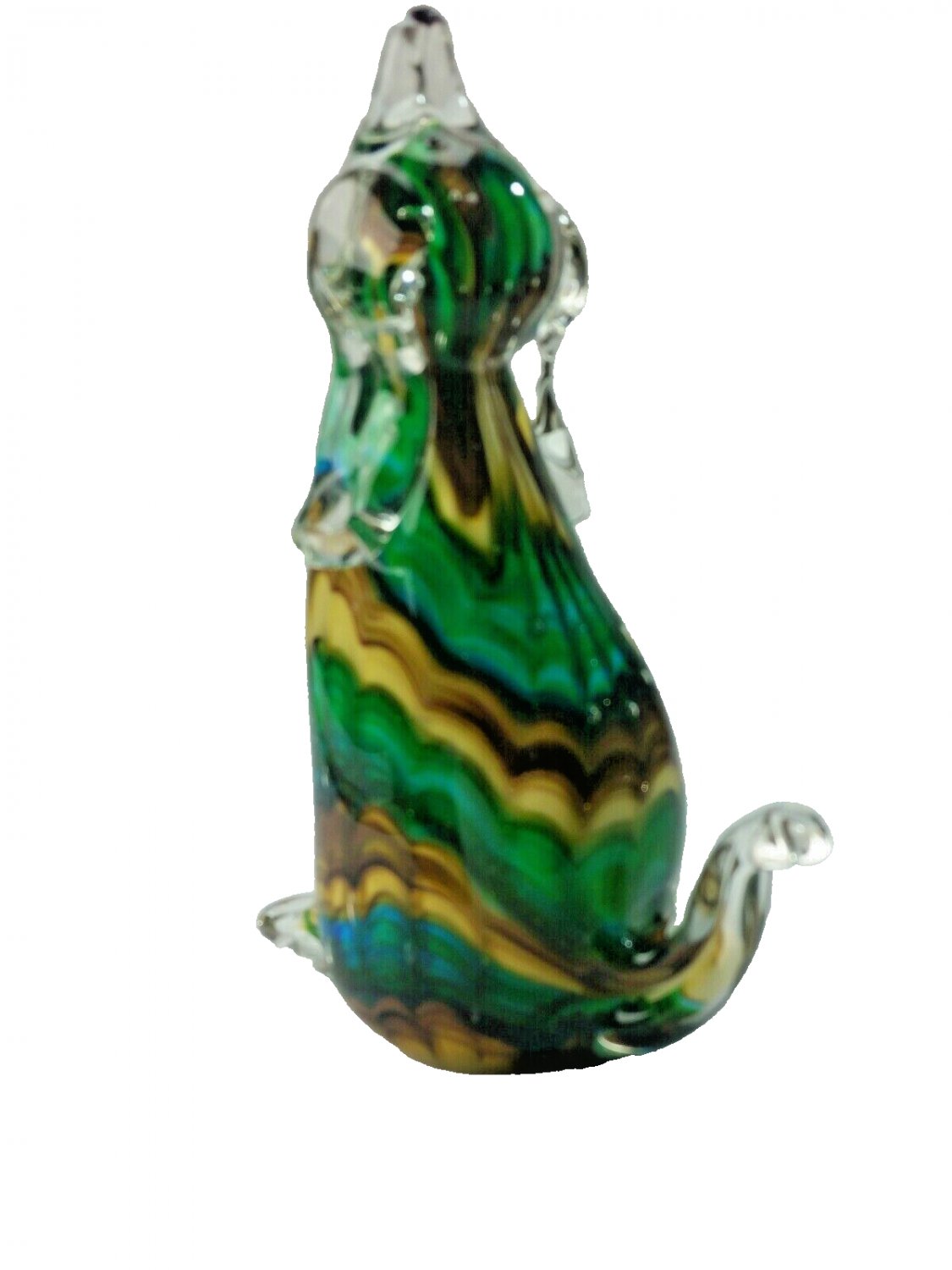 Vintage MURANO ART GLASS DOG Animal Sculpture