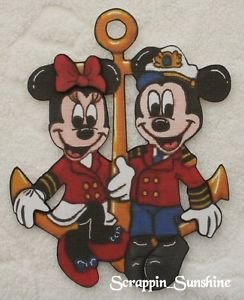 DISNEY Anchors Aweigh Mickey Minnie - Scrapbook Printed Paper Piece ...