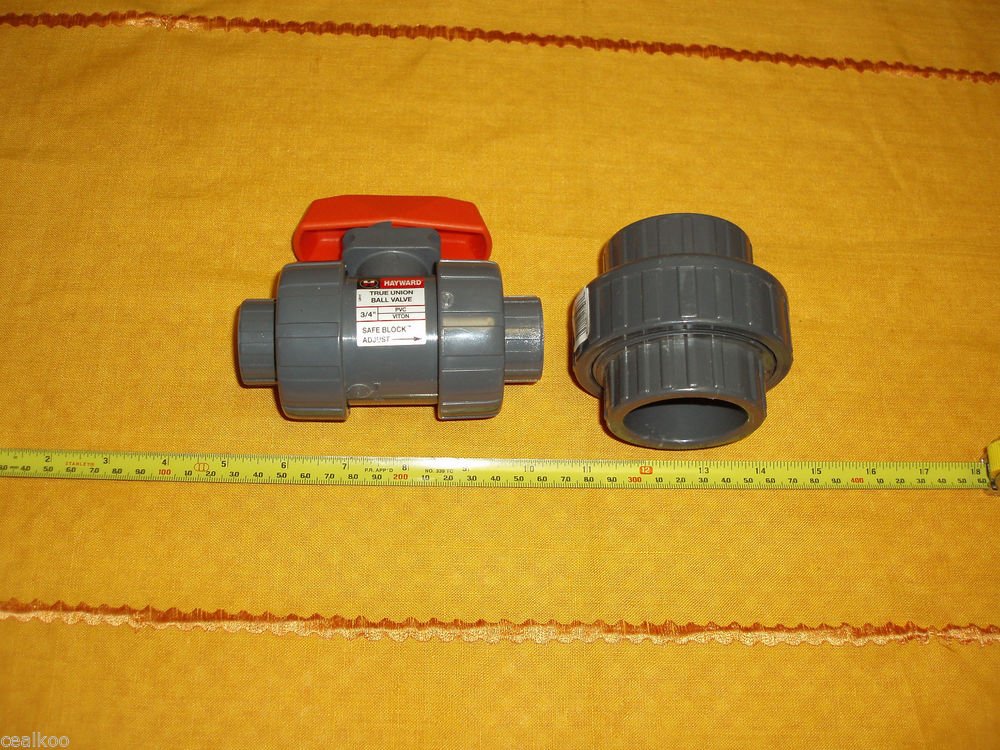 Hayward PVC True Union Ball Valve 3/4" & Extra.....