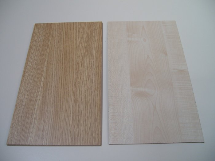 Melamine Plastic MDF Board - Light Oak / Maple Woodgrain Pattern - 3 1/ ...