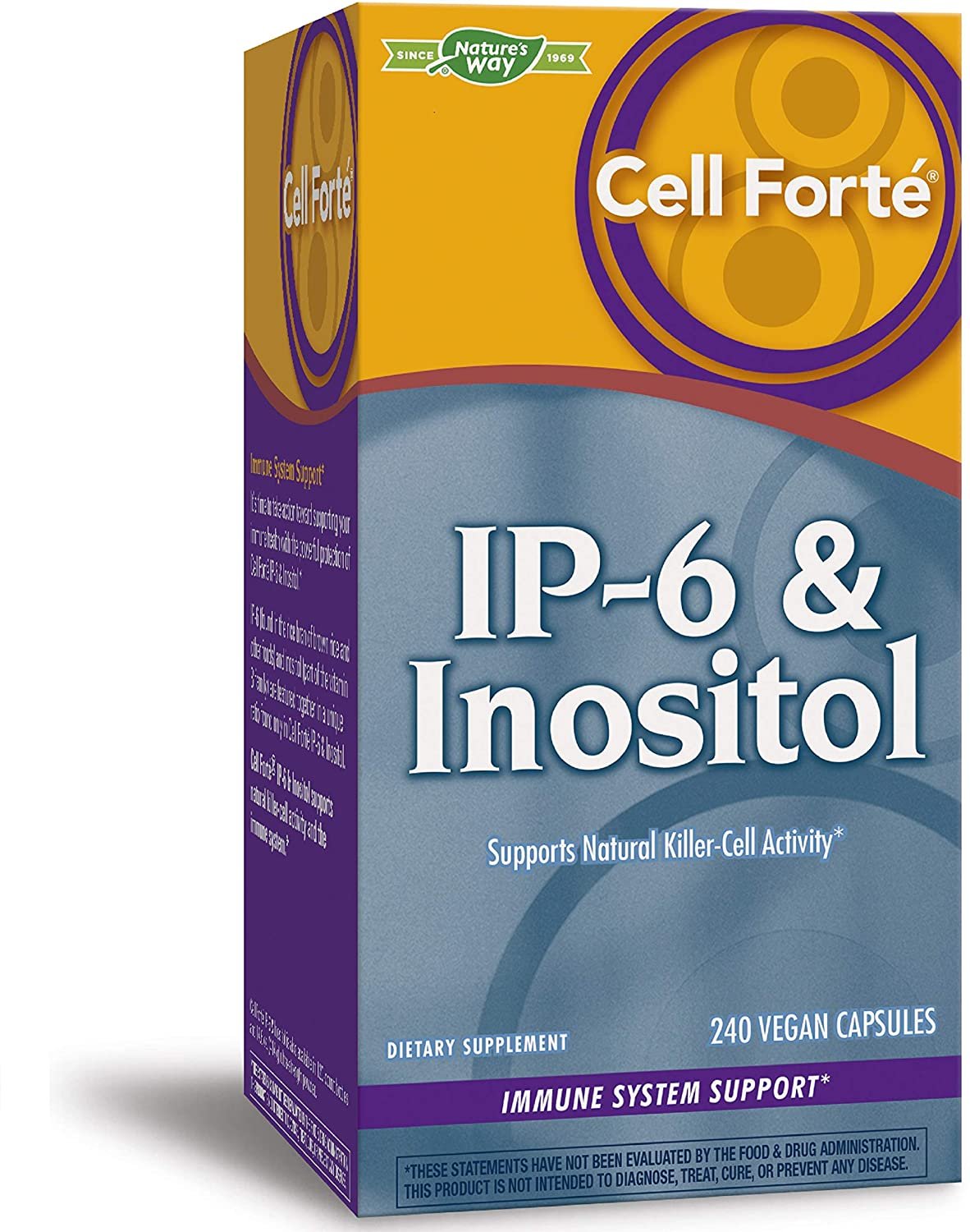 Nature's Way Cell Forte® IP-6 & Inositol -- 240 Vegan Capsules Supports ...