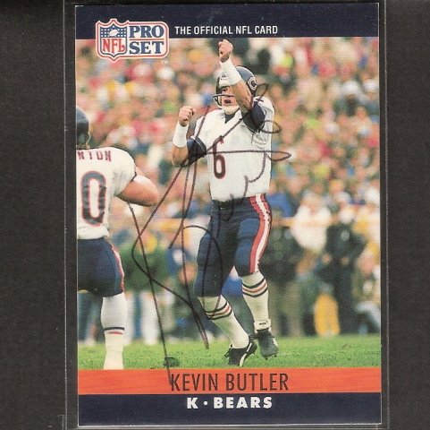 KEVIN BUTLER - Bears & Georgia Bulldogs AUTOGRAPH