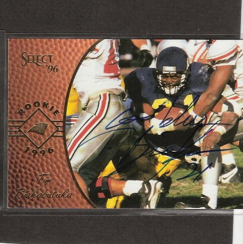 TIM BIAKABUTUKA - Panthers & Michigan Wolverines AUTOGRAPH