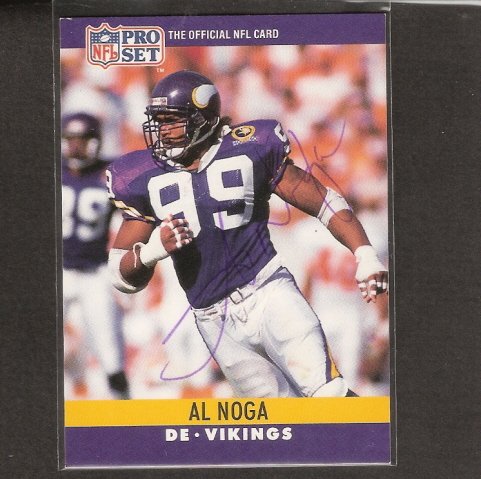 AL NOGA - Vikings & Hawaii - AUTOGRAPH