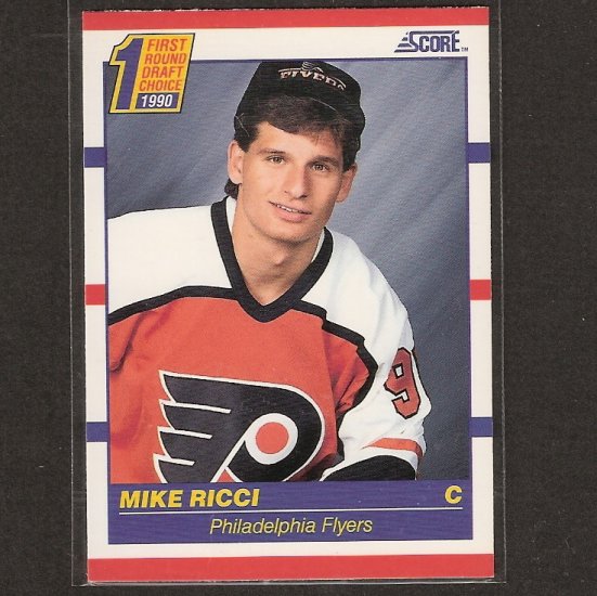 MIKE RICCI 1990-91 Score ROOKIE - Avalanche, Sharks & Coyotes