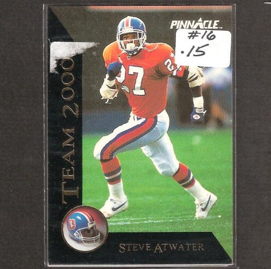 STEVE ATWATER - 1992 Pinnacle Team 2000 - Broncos, Jets & Arkansas ...