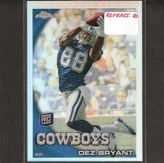DEZ BRYANT - 2010 Topps Chrome Rookie Card RC - Dallas Cowboys ...