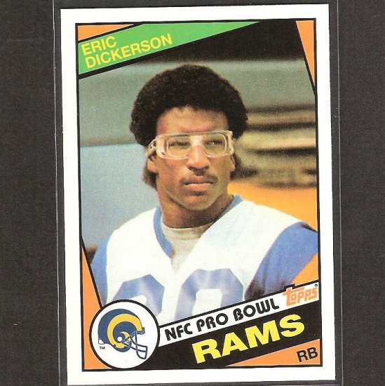 ERIC DICKERSON 2010 Topps Rookie REPRINT - St. Louis Rams & SMU Mustangs