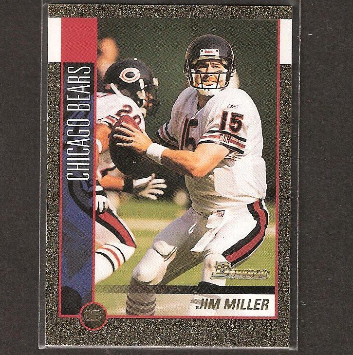 JIM MILLER 2002 Bowman GOLD Serial Number 17/50 - Bears & Michigan ...