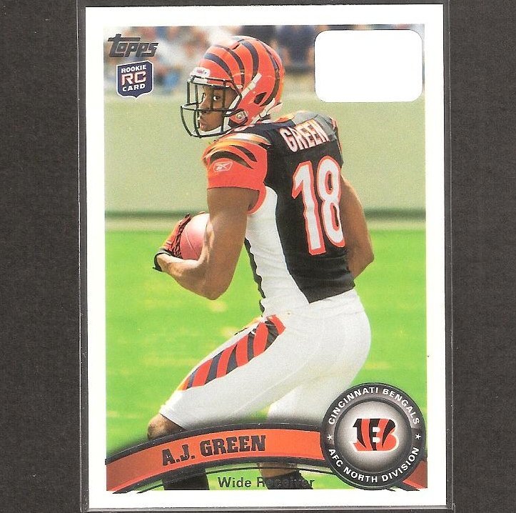AJ GREEN 2011 Topps Rookie Card - Bengals & Georgia Bulldogs