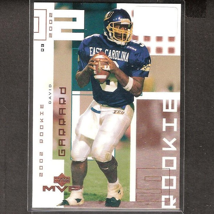 DAVID GARRARD 2002 Upper Deck MVP Rookie Card RC - Jaguars, Steelers ...