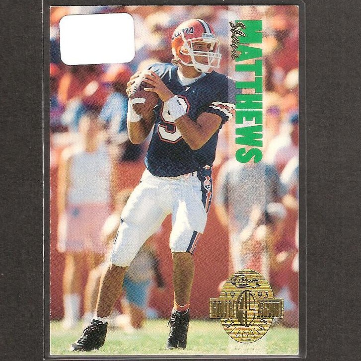 SHANE MATTHEWS 1993 Classic 4-Sport RC - Florida Gators
