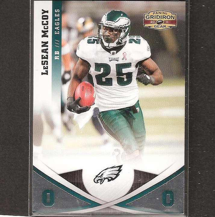 LeSEAN McCOY 2011 Panini Gridiron Gear Silver O's - Eagles & Pitt Panthers