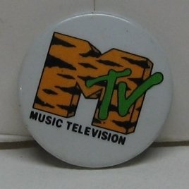 Vintage Mtv Pin - 1980's