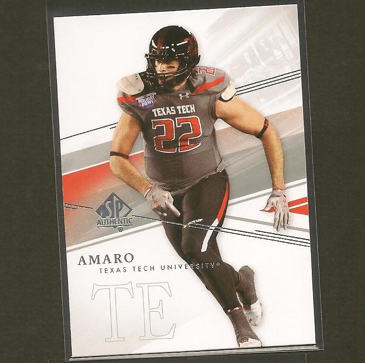 JACE AMARO 2014 Upper Deck SP Authentic Rookie RC - NY Jets & Texas ...