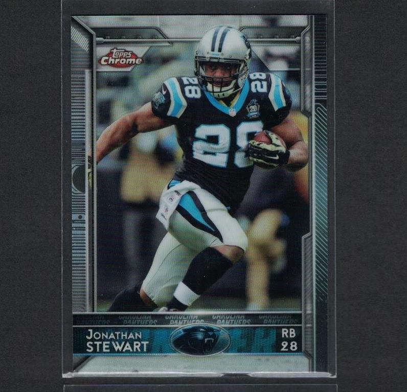 JONATHAN STEWART 2015 Topps Chrome Refractor - Carolina Panthers ...