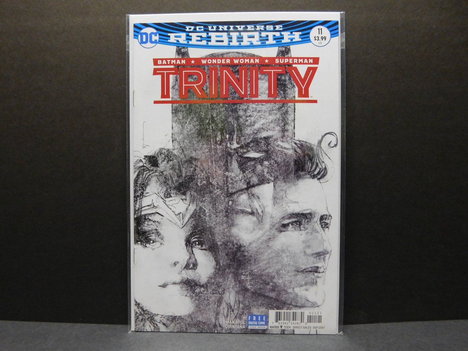 TRINITY Rebirth DC Comic Book #11 Sienkiewicz Variant Cover B - Batman ...