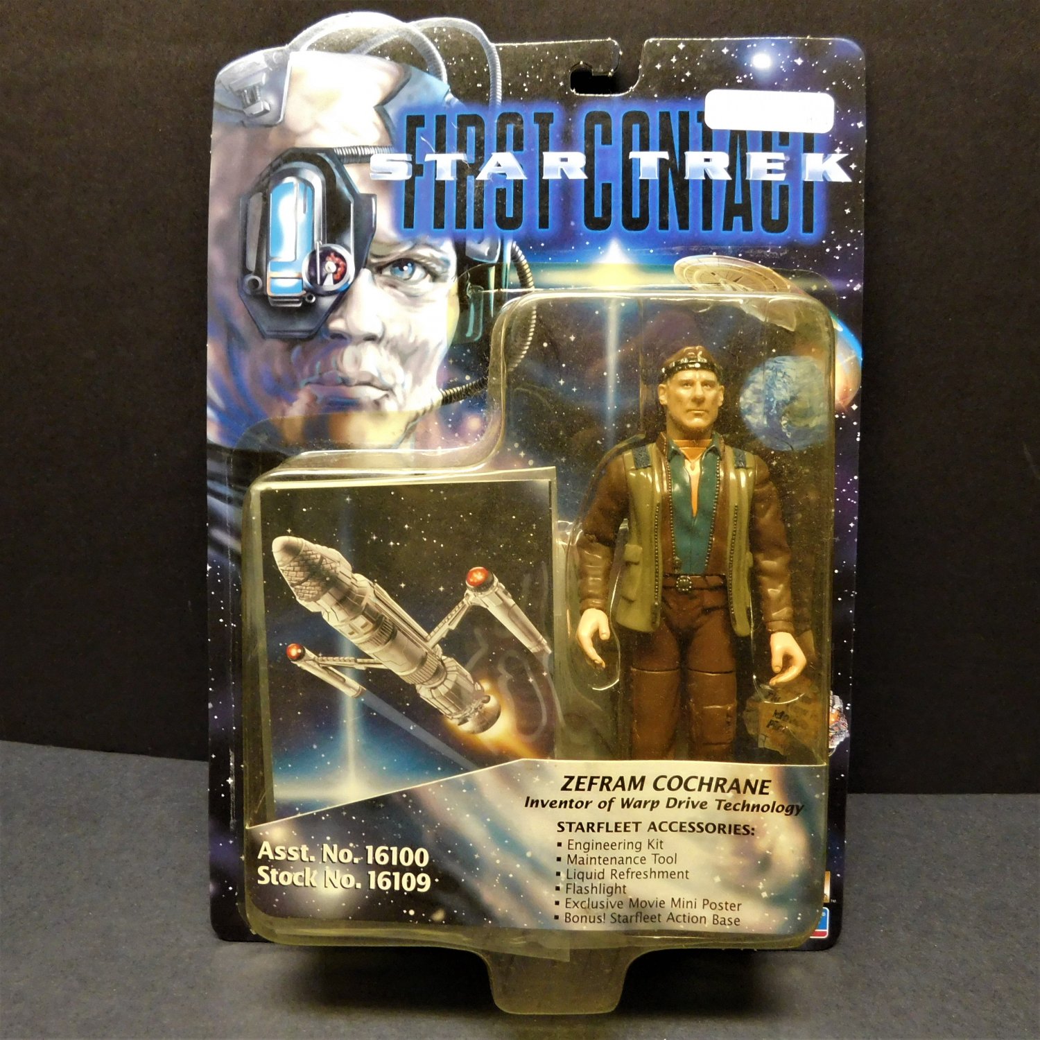 ZEFRAM COCHRANE Star Trek First Contact - 1996 - Playmates
