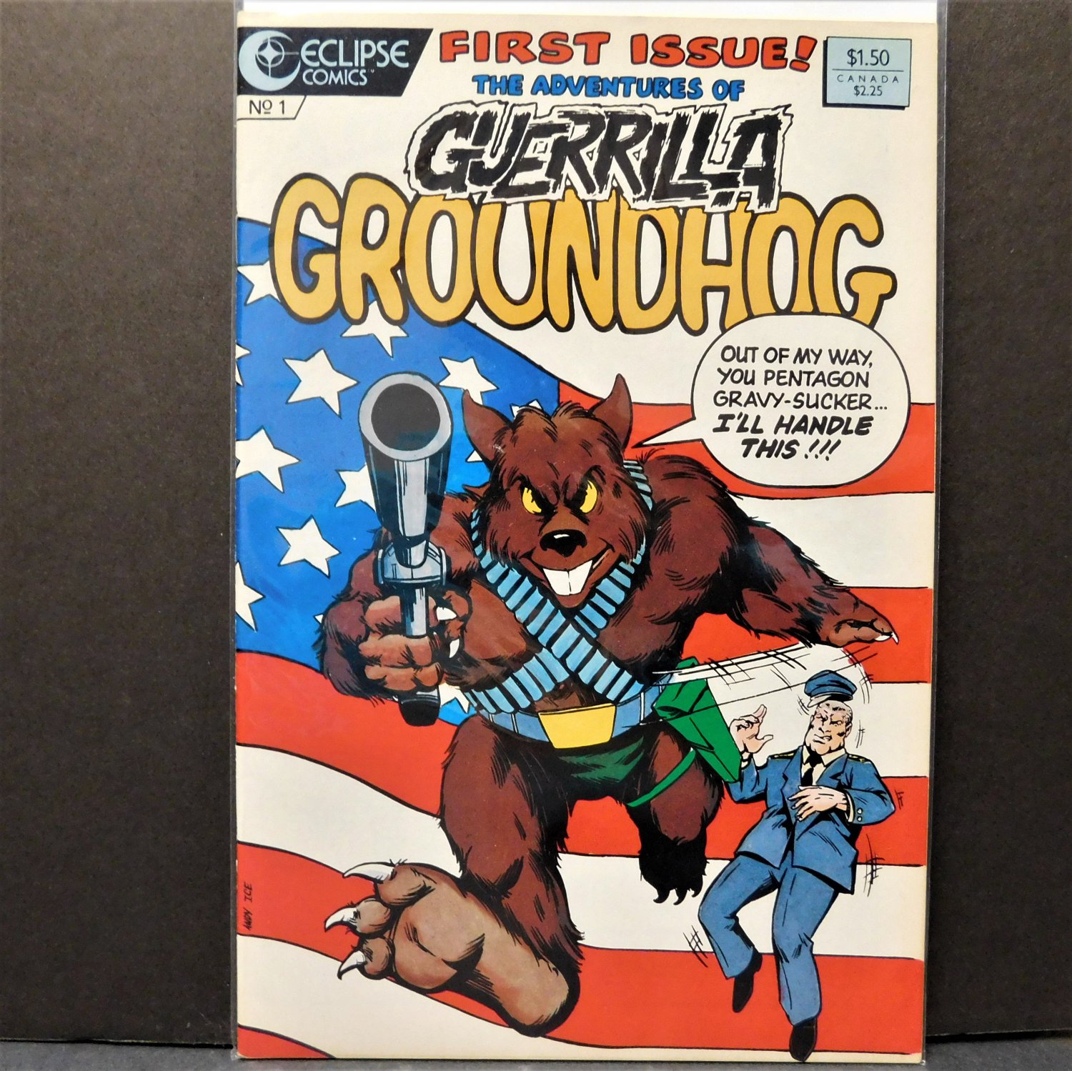 GUERRILLA GROUNDHOG #1 - 1987 Comic Book - Eclipse Comics