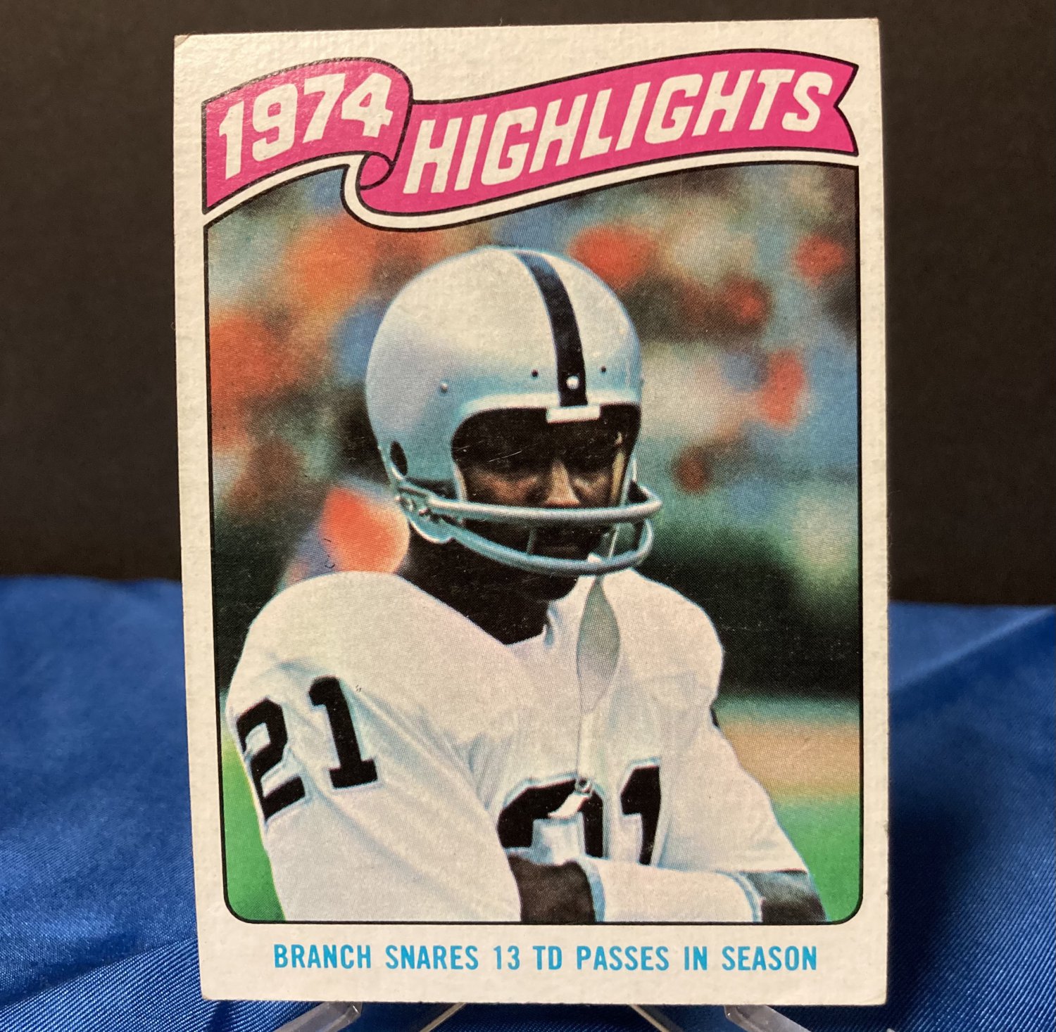 CLIFF BRANCH - 1975 Topps Highlights #454 - Oakland Raiders, Colorado ...