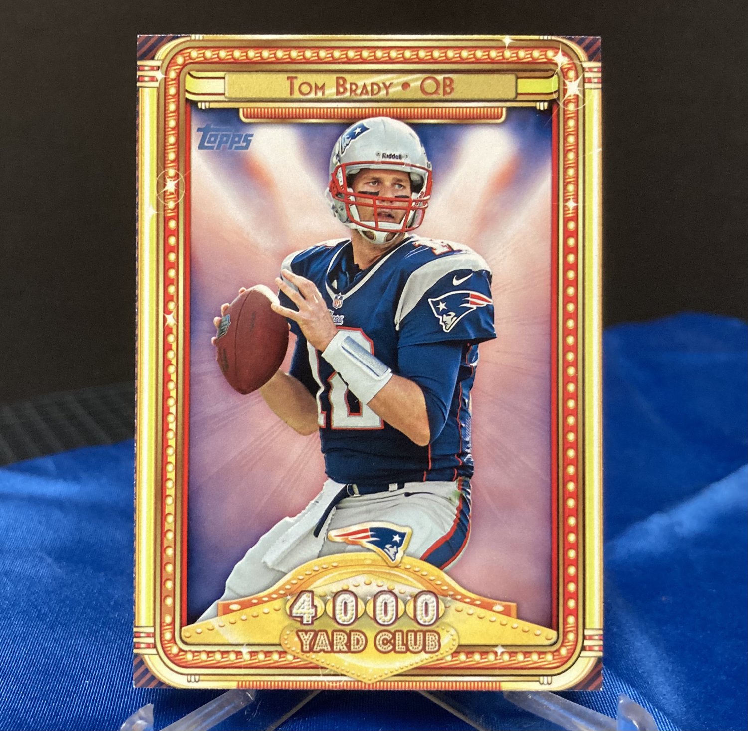 TOM BRADY 2013 Topps 4000 Yard Club #4 - New England Patriots ...