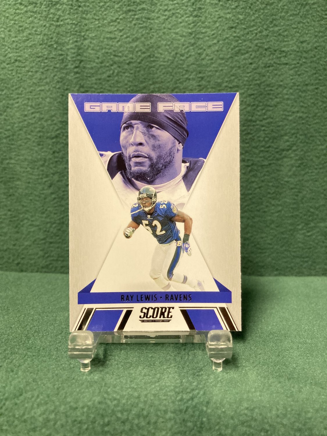 RAY LEWIS 2021 Score Game Face - Miami Hurricanes & Baltimore Ravens