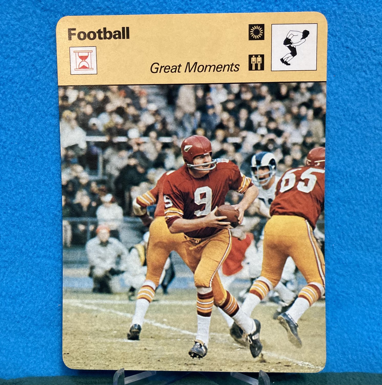 1977 1978 1979 FOOTBALL Sonny Jurgensen Sportscaster Card 56-18 (Italy ...