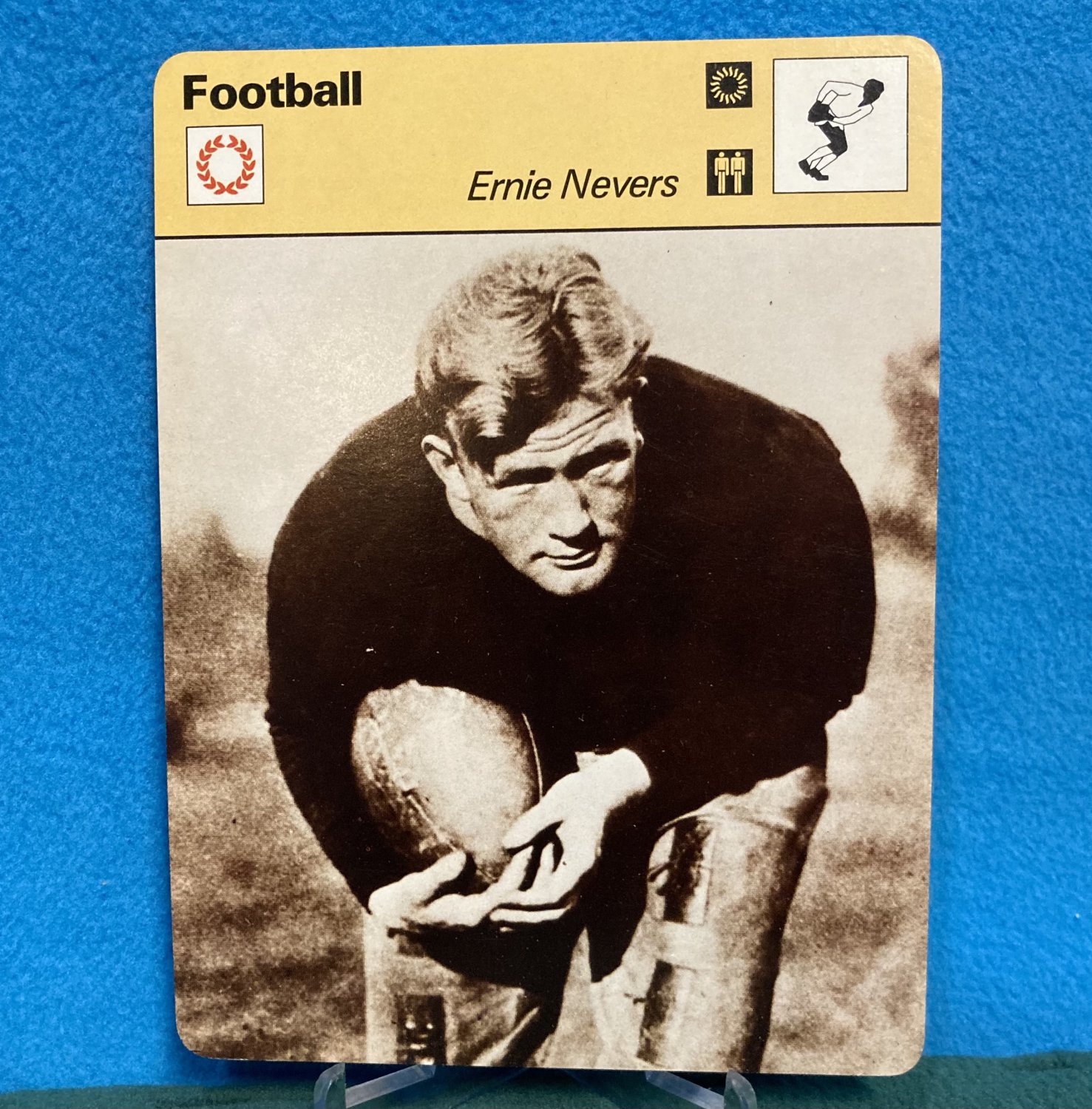 1977 1978 1979 FOOTBALL Ernie Nevers Sportscaster Card 50-20 (Italy ...