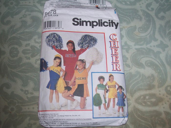 Simplicity Cheer Sewing Pattern 8278