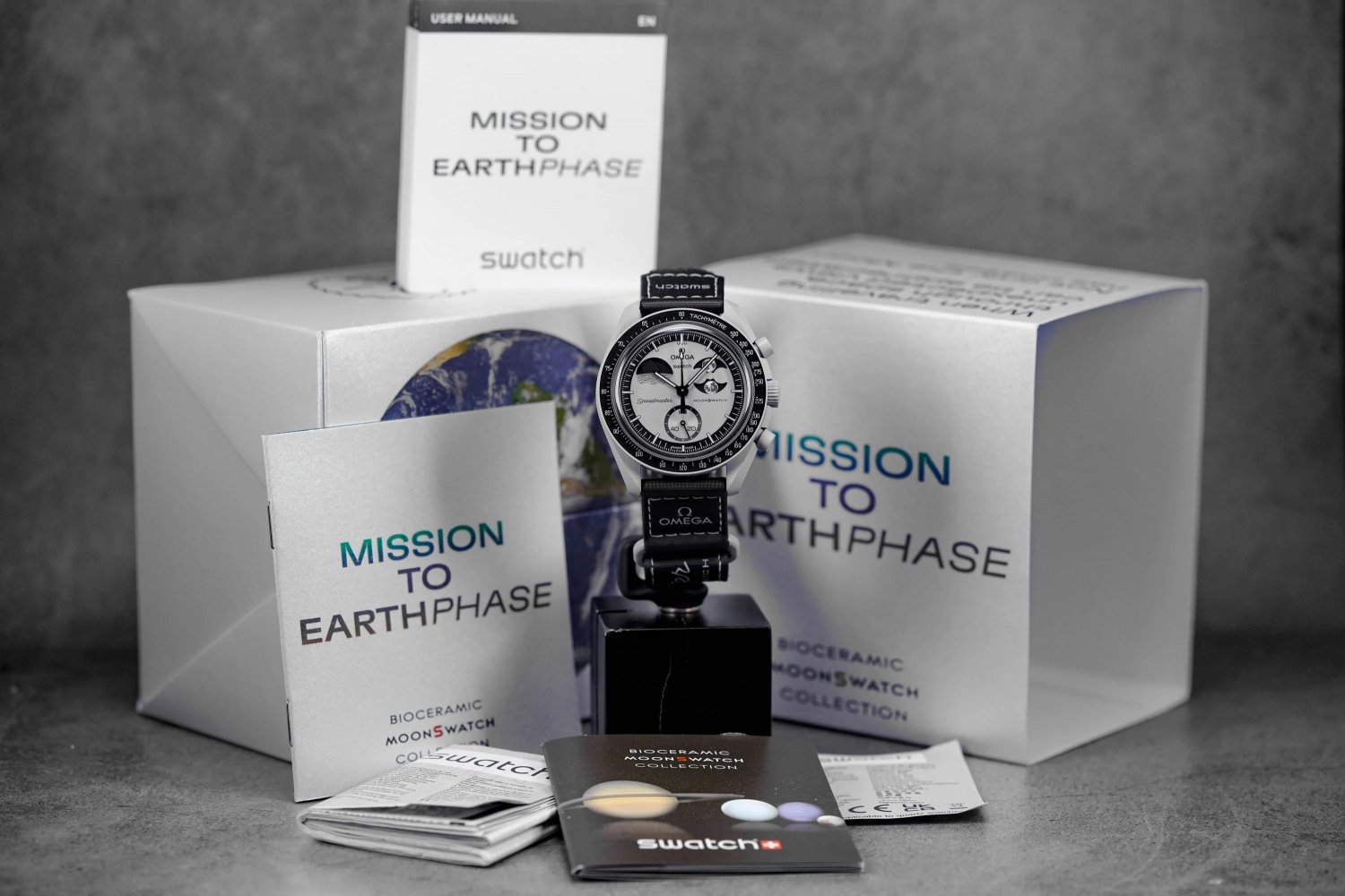 Swatch X Omega MoonSwatch Mission To EarthPhase MoonPhase (Grey)