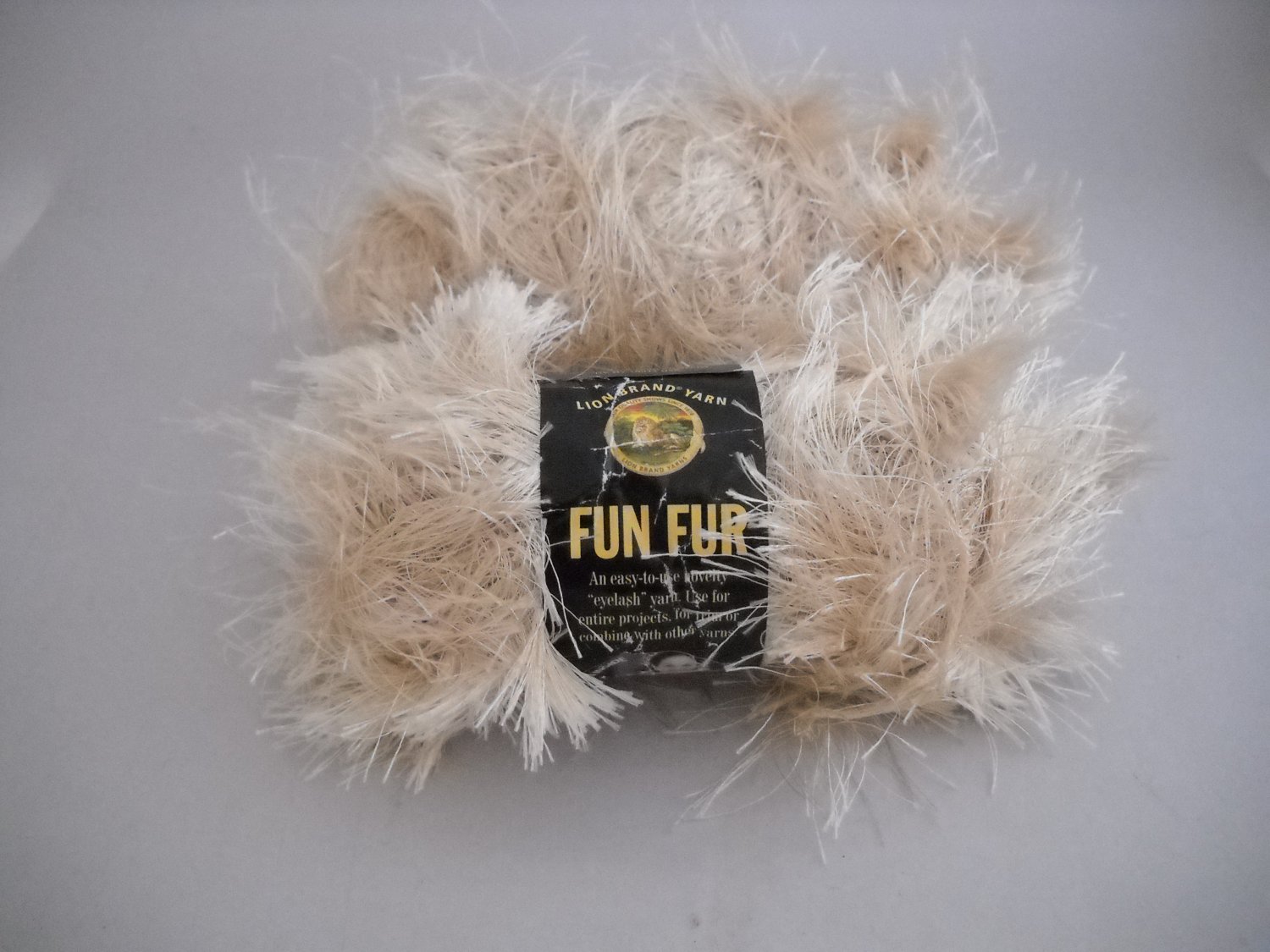 Lion Brand Fun Fur Yarn 64yd (58 meters) per 1-3/4 oz skein - 2 skeins ...
