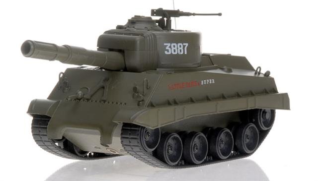 Mini Airsoft BB RC Remote Control Military Tank Green