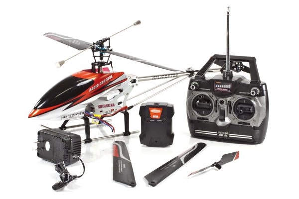 Shuang Ma 9104 Single Blade w/ GYRO RC Helicopter Red