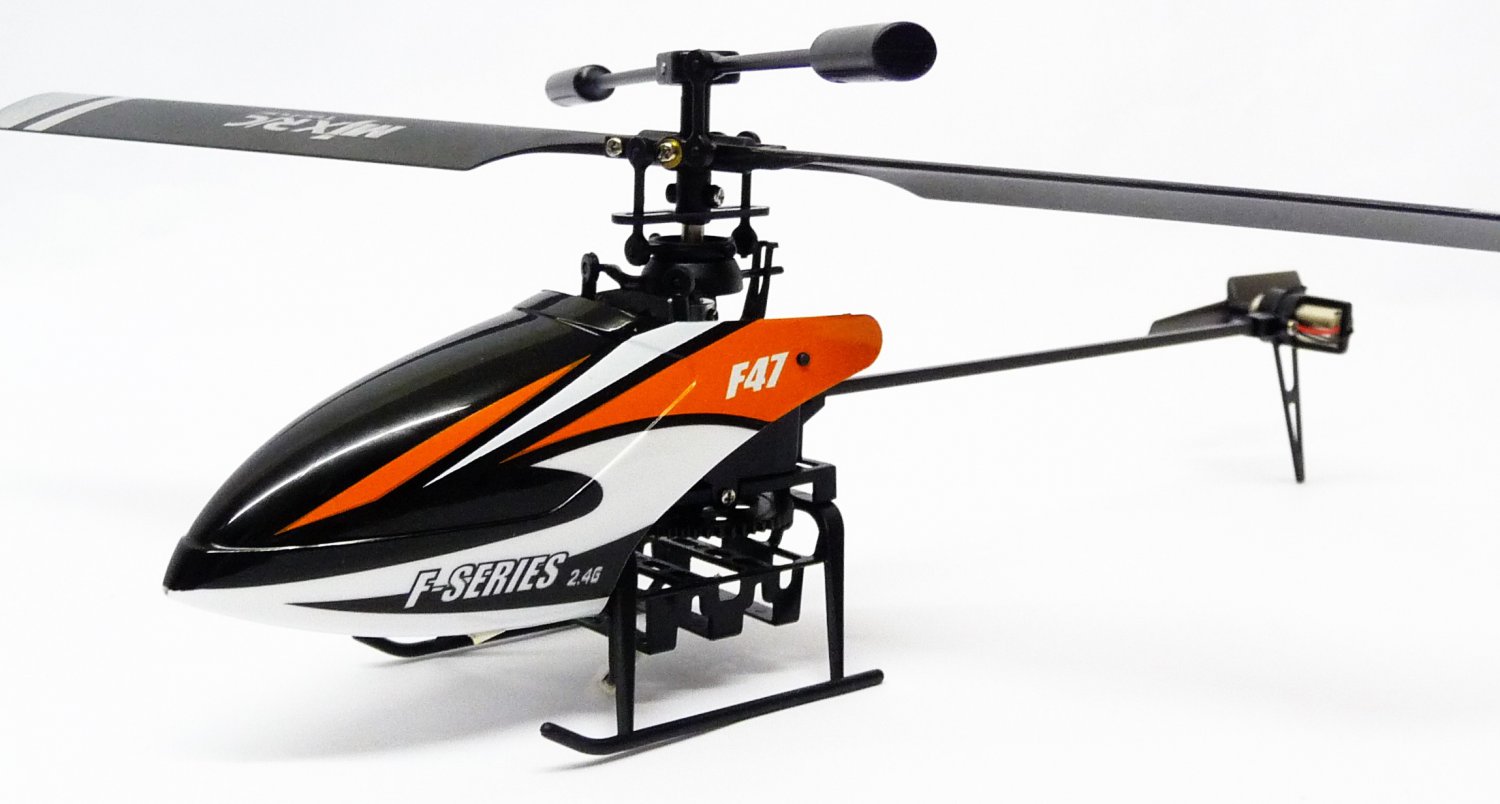 10" MJX F-SERIES F647 4ch 2.4G Single blade RC Helicopter Orange