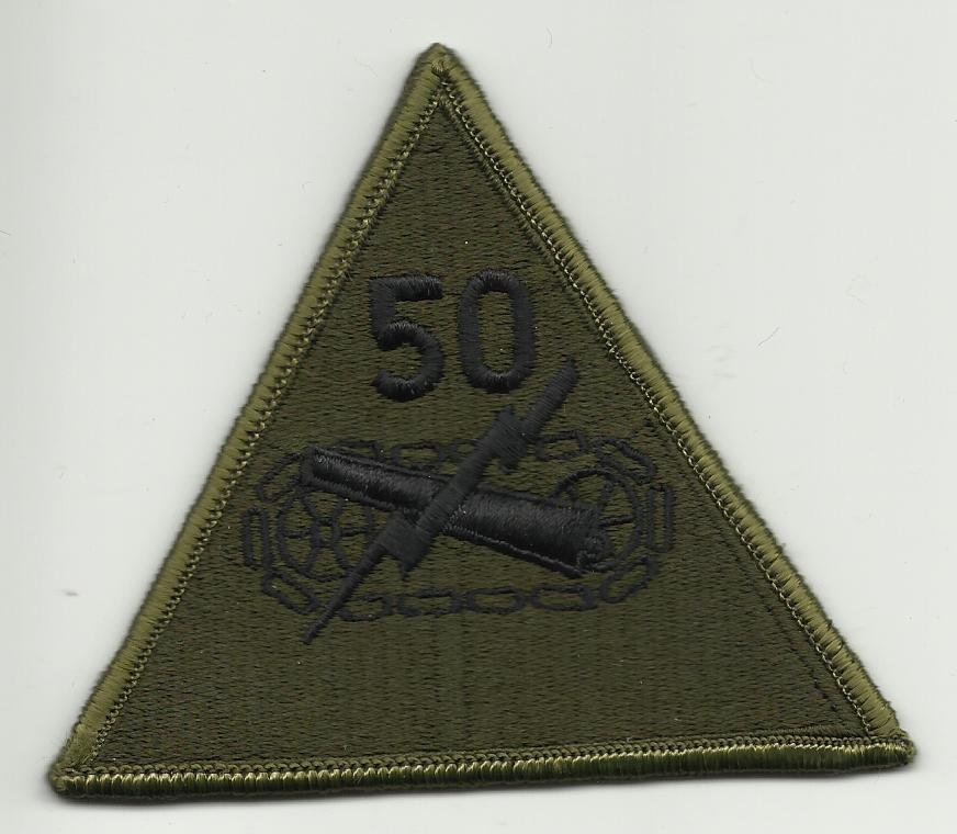 US Army 50th Armored Division Subdued Patch