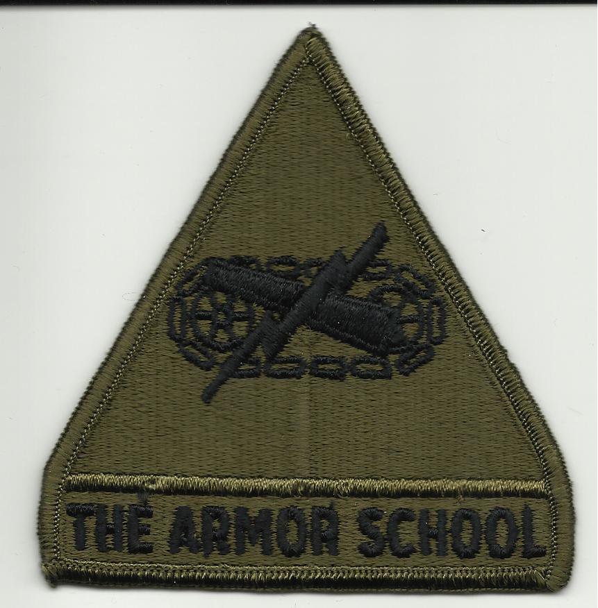 US Army Armor School Subdued Patch