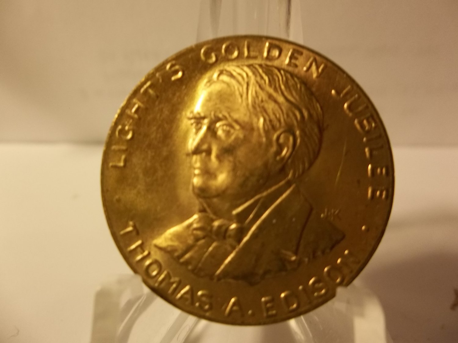 1879-1929 Thomas Edison "Light's Golden Jubilee" Token