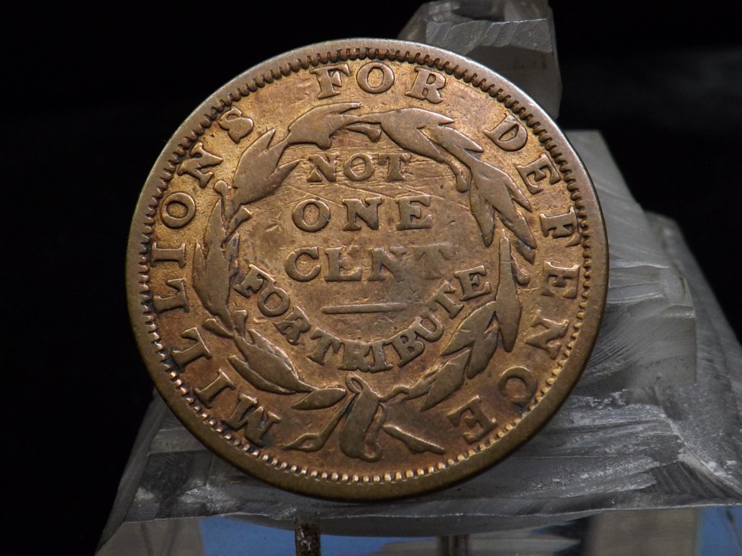1837 Millions for Defense Not One Cent Hard Times Token